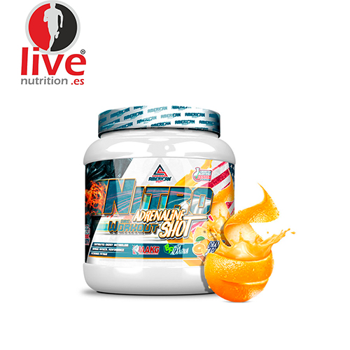 NITRO ADRENALINE SHOT PRE-WORKOUT 300 gr. NARANJA – Live Nutrition